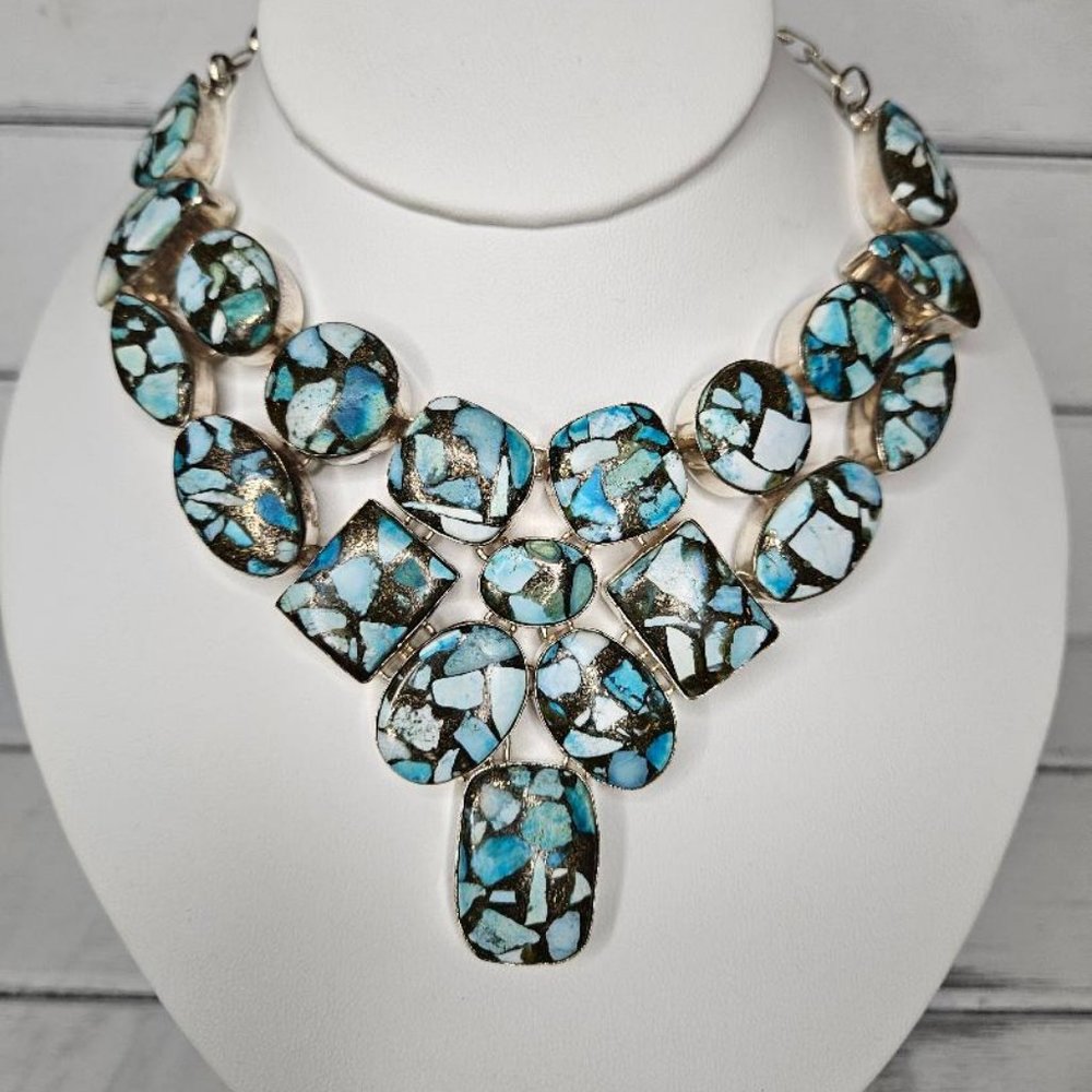 Chunky Bib Stone - Turquoise Copper Stones South West… - Gem